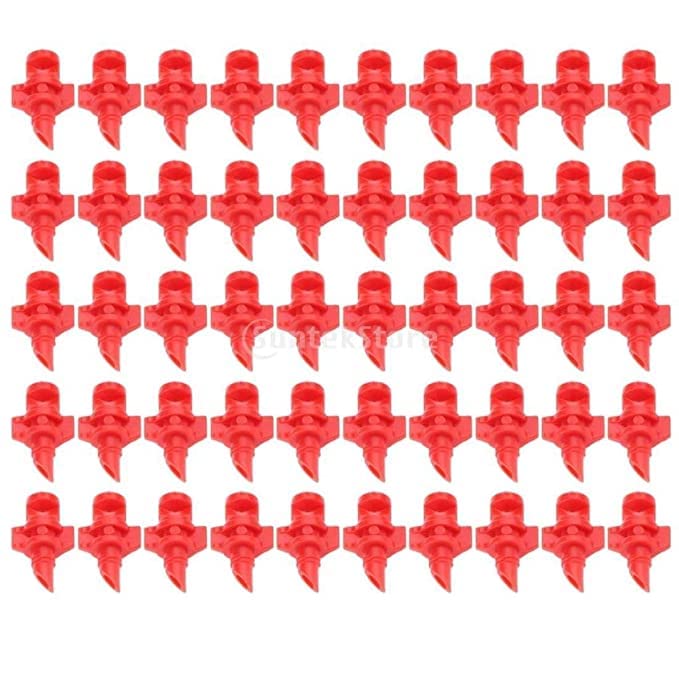 Rarehaunt RED 360 Degree Micro Garden Lawn Water Spray Misting Nozzle ...