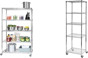 Amazon.com: Seville Classics UltraDurable Heavy Duty NSF Solid Steel ...