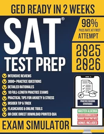 Digital SAT® Test Prep: Complete Study Guide with 10 Full-Length ...