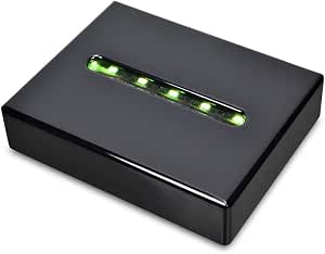 ASENTE 5 LED Light Pedestal - Programmable Black Satin Matte Base Stand ...