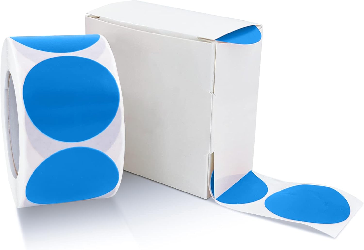 Amazon.com : Meitaat Round Stickers Blue 1.5 Inch Circle Labels with ...