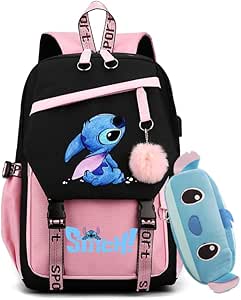 Amazon.com: Fuihusk Anime Backpack, Cartoon School Laptop Backpacks ...