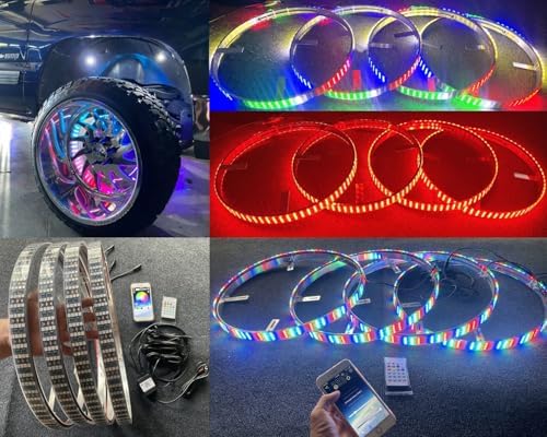 Amazon.com: Quad Triple Double Single Row RGB Dream Color Chasing Flow ...