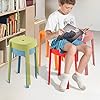 Amazon.com: LyeXD 5 Pcs Round Plastic Stack Stools, 18 Inch Portable ...