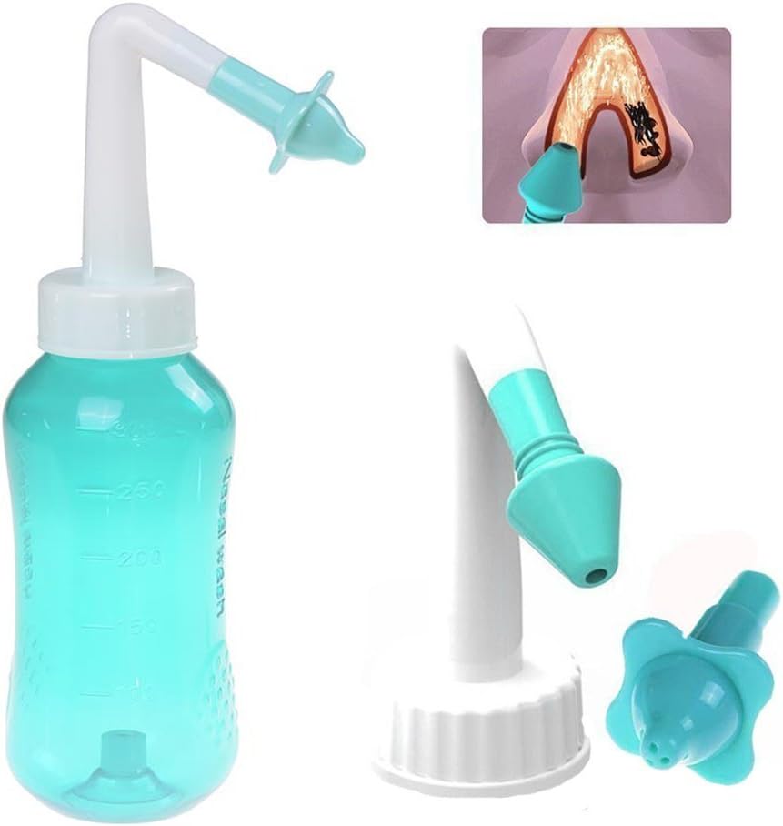 Amazon.com: LS-Nasal Nose Wash Bottle Nasal Cleanse 10oz 500 Nose ...