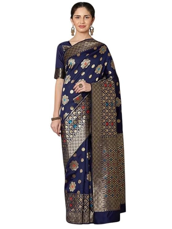 Buy HEMOVIA Women's Pure Soft Kanjivaram Silk Saree For Wedding ...