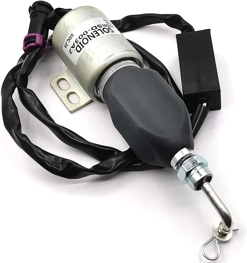 Diesel Engine Stop Solenoid SD-003A2 For Heavy Duty Truck 24V : Amazon ...