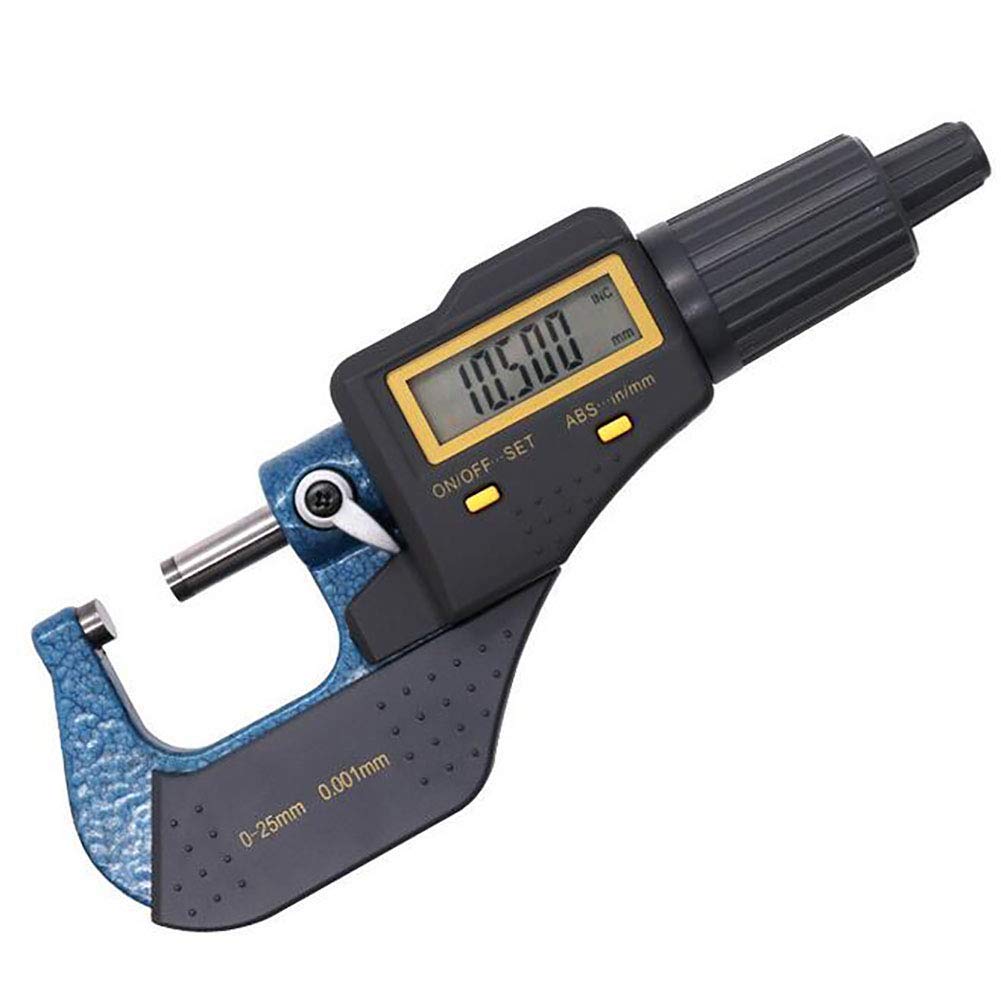 mlabs Digital Micrometer Screw Gauge Large LCD Screen 0-25MM MM/Inch by ...