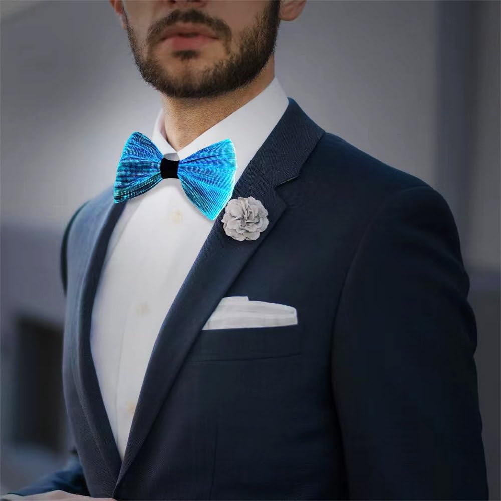 Snapklik.com : FOPLIT LED Light Up Bow Tie Wireless For Men - Flashing ...