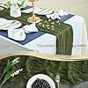 Amazon.com: Sioloc 10 Pack Green Cheesecloth Table Runner,10ft Moss ...