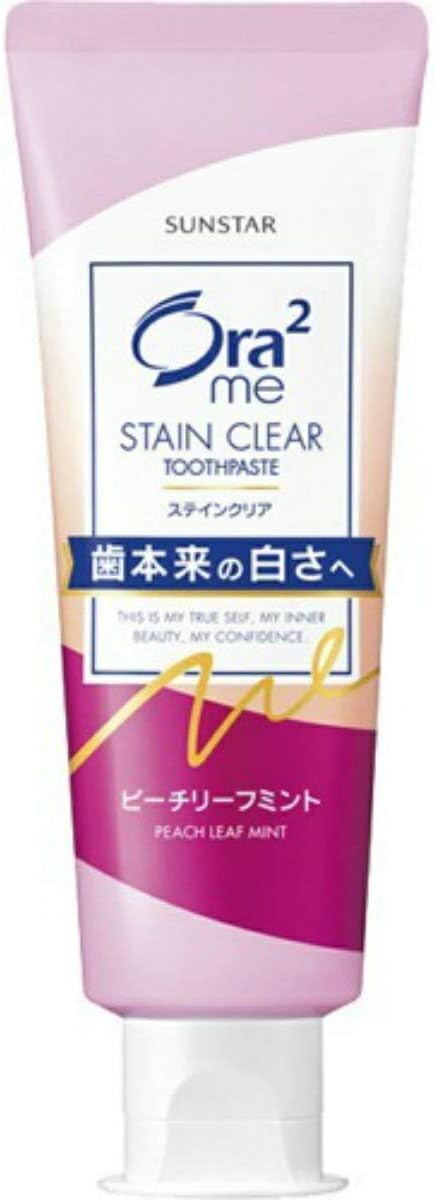 Amazon.com: Sunstar Ora2 Stain Clear Whitening Toothpaste 130g Peach ...