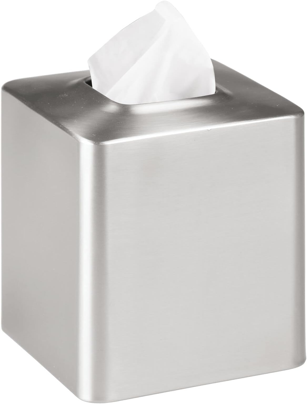 Amazon.com: mDesign Metal Square Tissue Box Cover for Bathroom - Modern ...