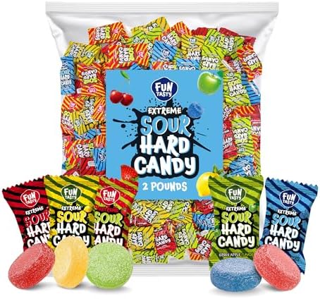 Amazon.com : Funtasty Extreme Sour Hard Candy Mix - 2 Pound Bulk Pack ...