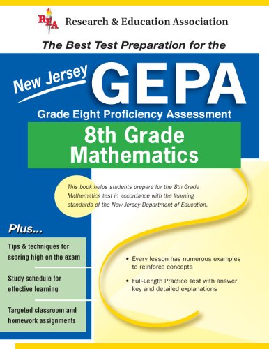 New Jersey GEPA Grade 8 Math (REA) - The Best Test Prep for NJ Grade 8 ...