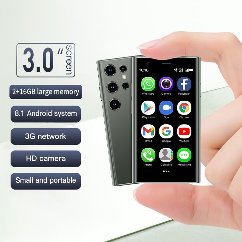 Hipipooo S23 Pro 3G Mini Smartphone 3,0 pouces Super petit téléphone ...