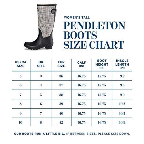 Buy Pendleton Women’s Heritage Embossed Solid Tall Slip-Resistant Rain ...
