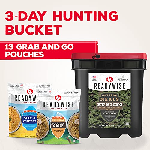 Snapklik.com : 3-Day Hunting Bucket Freeze-Dried Outdoor Meals Grab-and ...