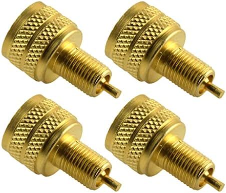 Amazon.com: 4PCS External Gold Tire Bore Valve Stem Adapter Reducer ...