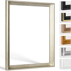 Amazon.com - Shadow gap frame Lemgo Silver Antique 8x10" | 20,3x25,4cm ...