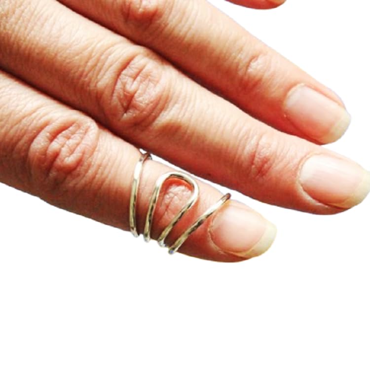 Amazon.com: Silver Field Arthritis Splint Ring, Lateral Deviation ...