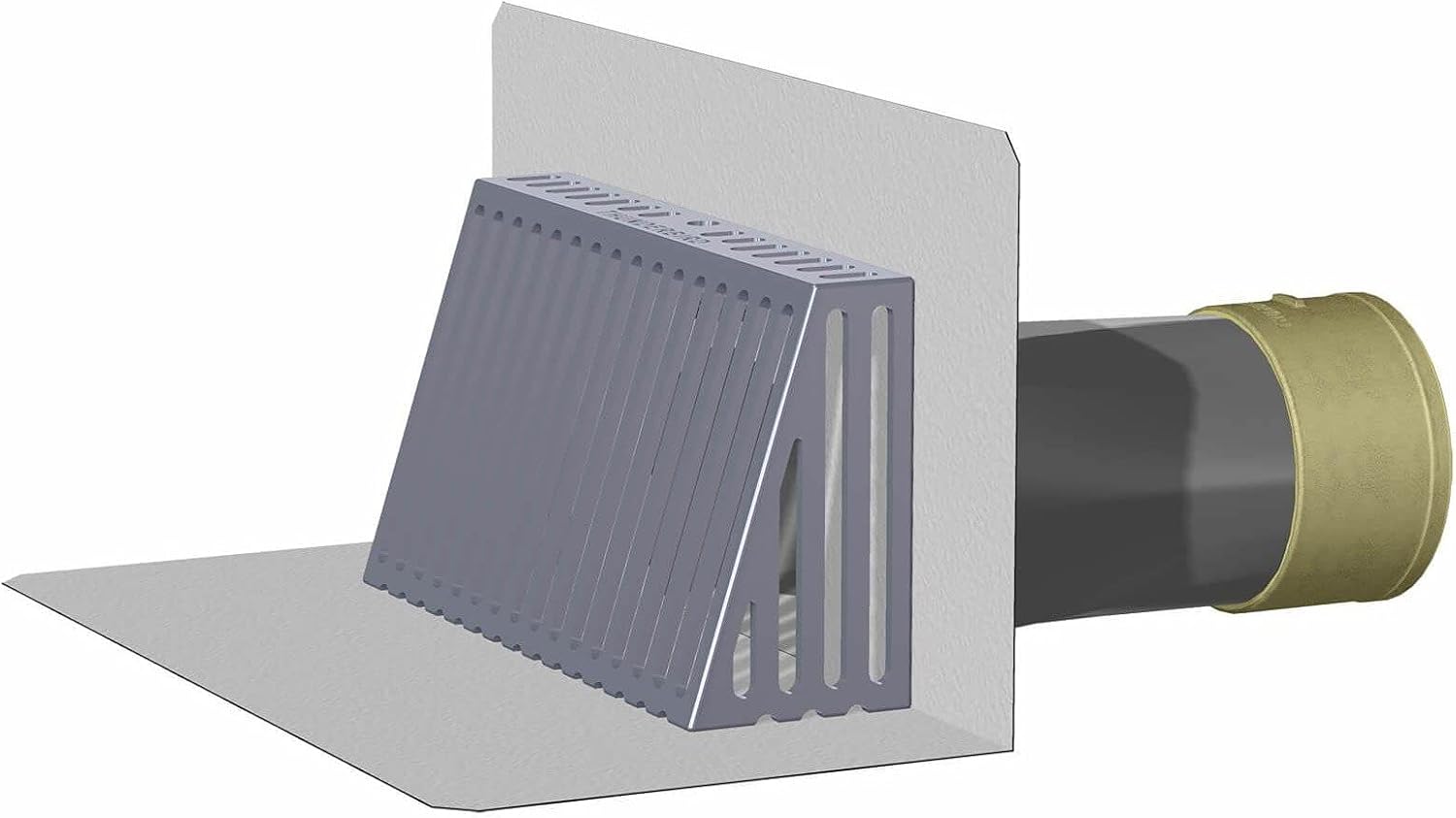 TPO Clad Stainless Steel Through Wall Parapet Roof Drain Fitting Size ...