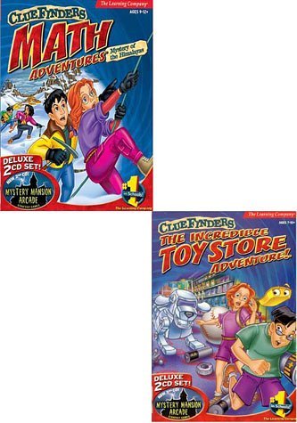 Amazon.com: Cluefinders (2 pack) Math Adventures/The Incredible Toy ...