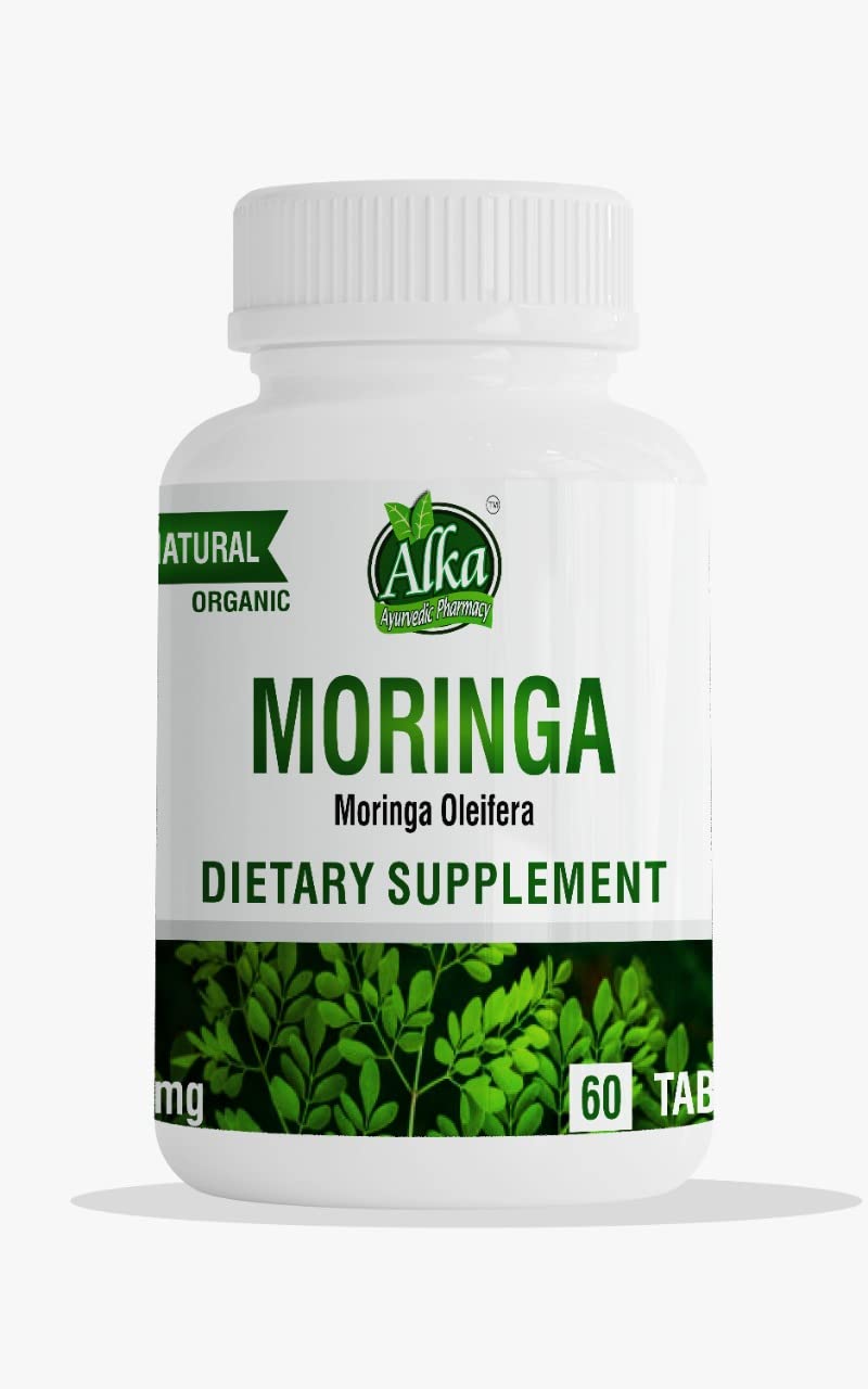Buy Alka Ayurvedic Pharmacy Organic Moringa Tablet -500 mg, Natural ...