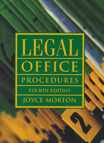 Legal Office Procedures (4th Edition): Morton Ed.D., Joyce ...