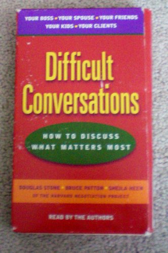 Amazon.com: Difficult Conversations- How To Discuss What Matters Most ...