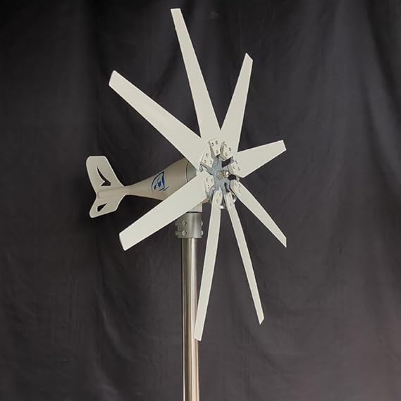 Amazon.com: Mcamgiczin Wind Turbine Generator Kit 12000W 12V/24V w/8 ...