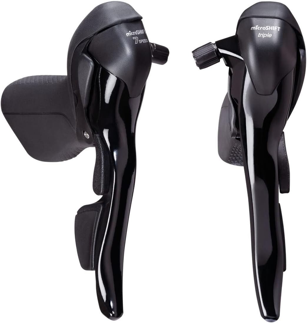 Amazon.com : MICROSHIFT SB-R472 Double 2X7 Speed Road Bike Shifters ...