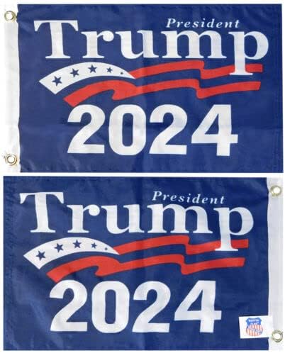 Amazon.com : President Trump 2024 Double Sided 100D Woven Poly Nylon 12 ...