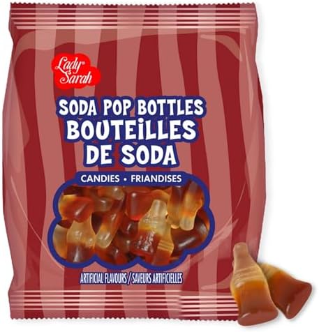 Amazon.com : Lady Sarah Soda Pop Bottles Gummies Candies 120G Per Bag ...