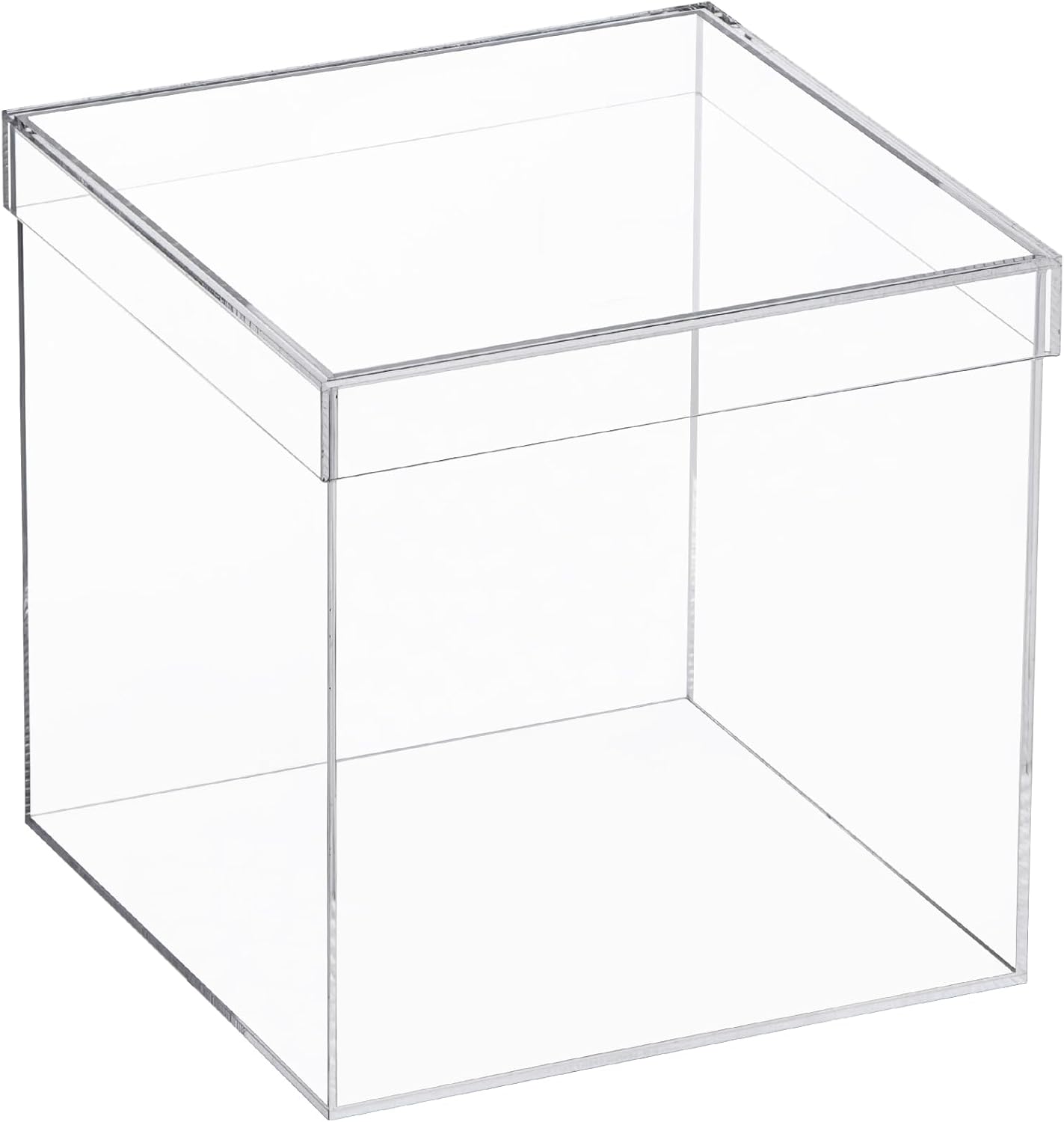 Amazon.com: Yeeco Clear Acrylic Boxes with Lid Acrylic Storage Cube ...