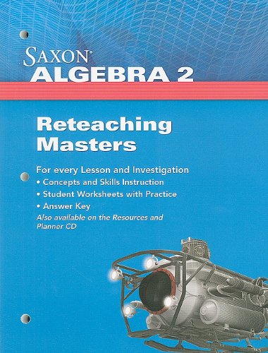 Saxon Algebra 2 Reteaching Masters: Various: 9781602775244: Amazon.com ...