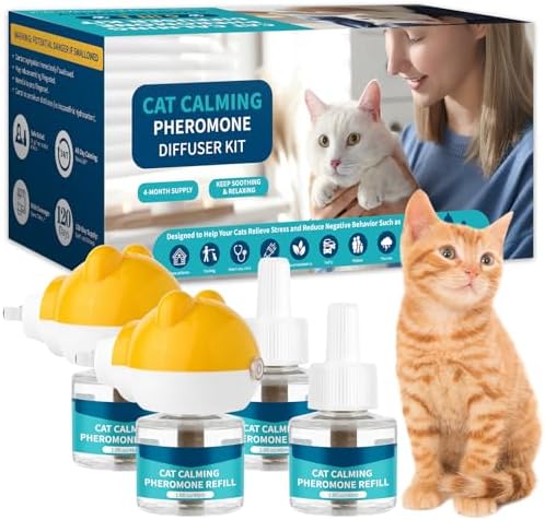 Amazon.com : VICSOM Cat Calming Diffuser Kit, Cat Pheromones Calming ...