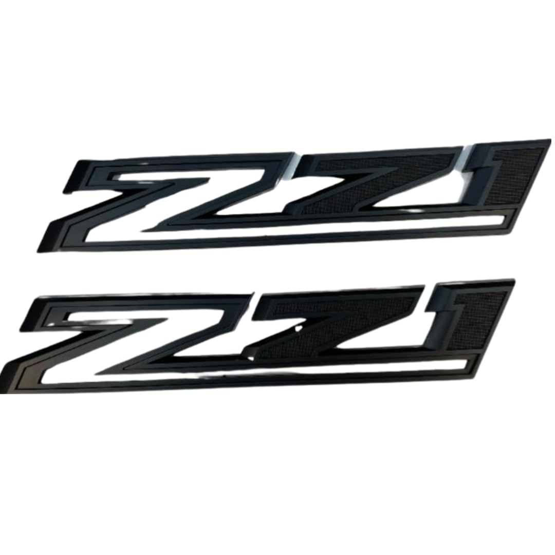 Amazon.com: 2PCS Matte Black 2019-2023 Silverado Z71 Emblem Badge ...