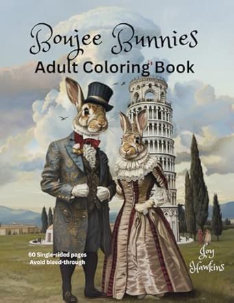 Amazon.com: Boujee Bunnies Adult Coloring Book: Rich, opulent rabbits ...