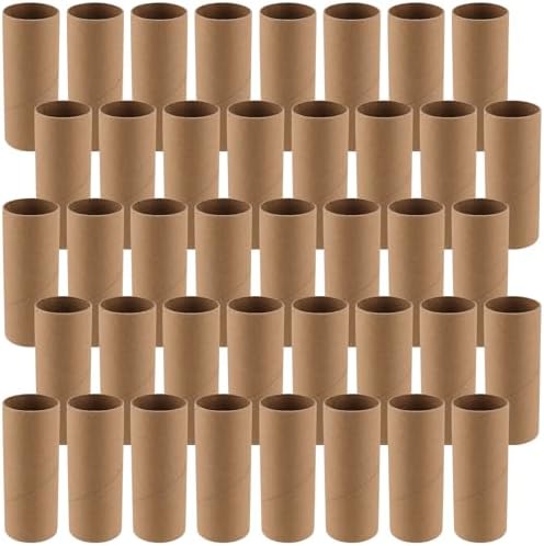 YUENPUN 40PCS Roll Cardboard Tubes,10 x 4cm Hollow Cardboard Tubes,1.5x ...