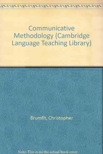 Amazon.com: Communicative Methodology (Cambridge Language Teaching ...