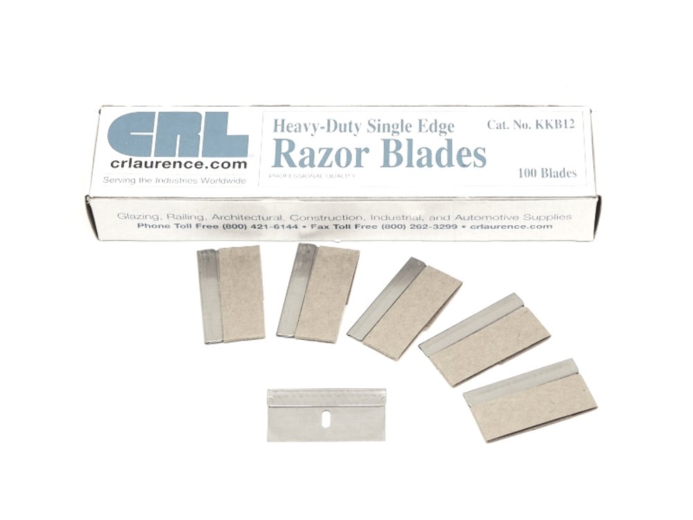 CRL Heavy-Duty Mat Cutter Industrial Razor Blades Pack of 100 by CR ...