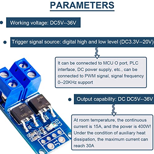 Snapklik.com : 10PCS Dual High-Power 400W MOS Tube Trigger Switch ...
