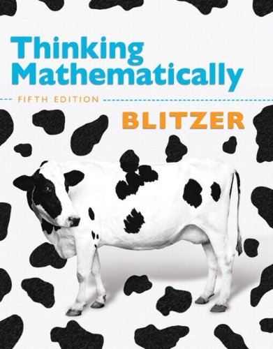 Amazon.com: By Robert F. Blitzer Thinking Mathematically with ...