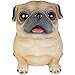 Amazon.com: WAIT FLY Cute Pug Dog Shaped Resin Piggy Bank Coin Bank ...