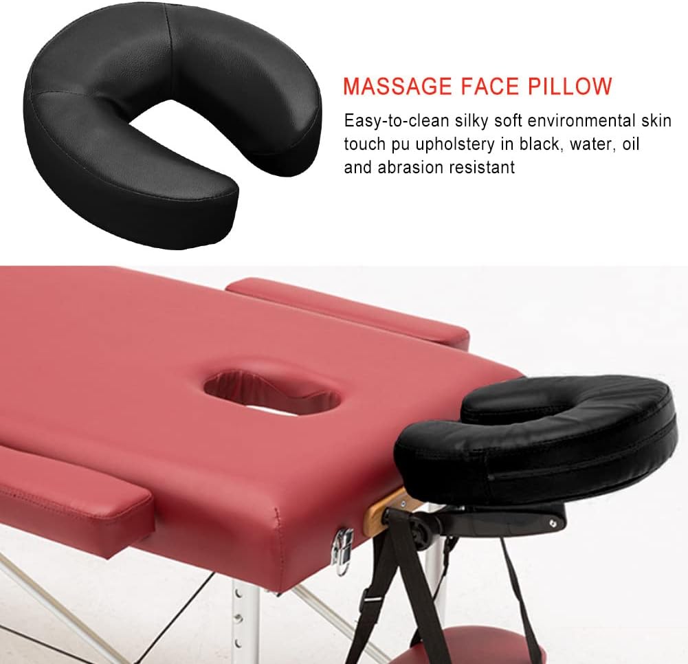 Massage Pillow Face Down, PU Foam U-Shaped Face Pillow, Universsal Bed ...