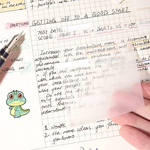 400 Pcs Clear Post It Notes, Clear Sticky Notes, Transparent Sticky ...