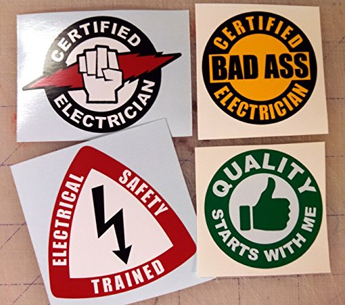 Hard Hat Stickers Electrician