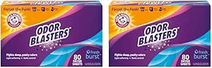 Amazon.com: Arm & Hammer Dryer Sheet 80ct Odor Blaster Fresh Burst ...