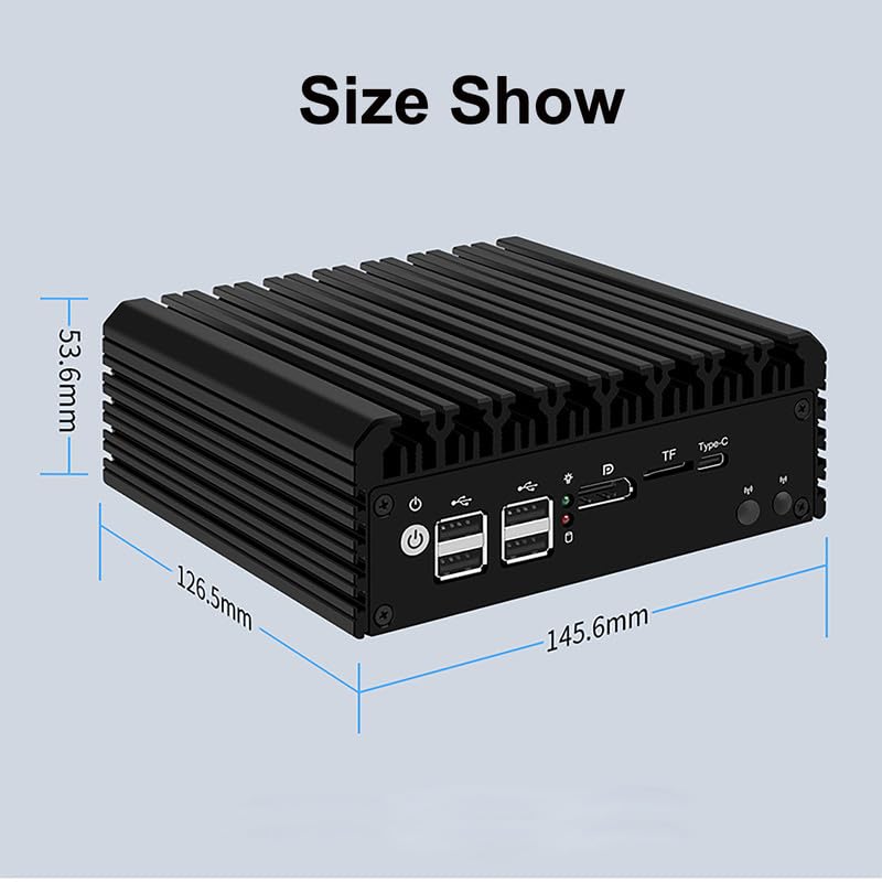 Buy Firewall Micro Appliance, 5 Ports i226 2.5G LAN Fanless Mini PC ...