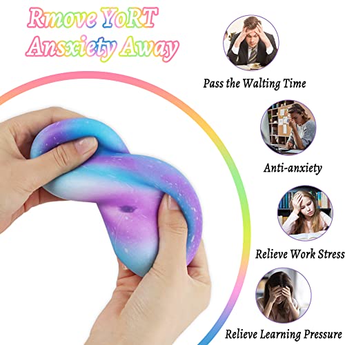 Dough Ball Fidget Toy, XiXiRan 4-Piece Stress Ball Set, Anti-Stress ...